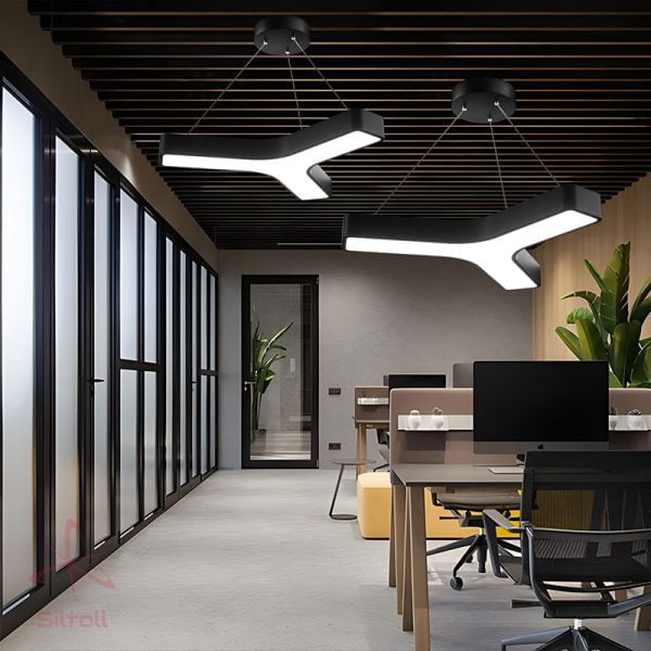 Hexagon LED Office Lights | Modern Energy-Saving Workspace Lighting ...